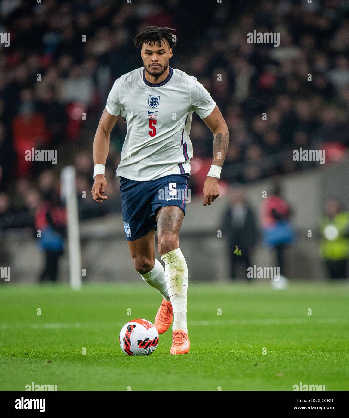 LONDON, ENGLAND - MARCH 29: Tyrone Mings of England during the ...