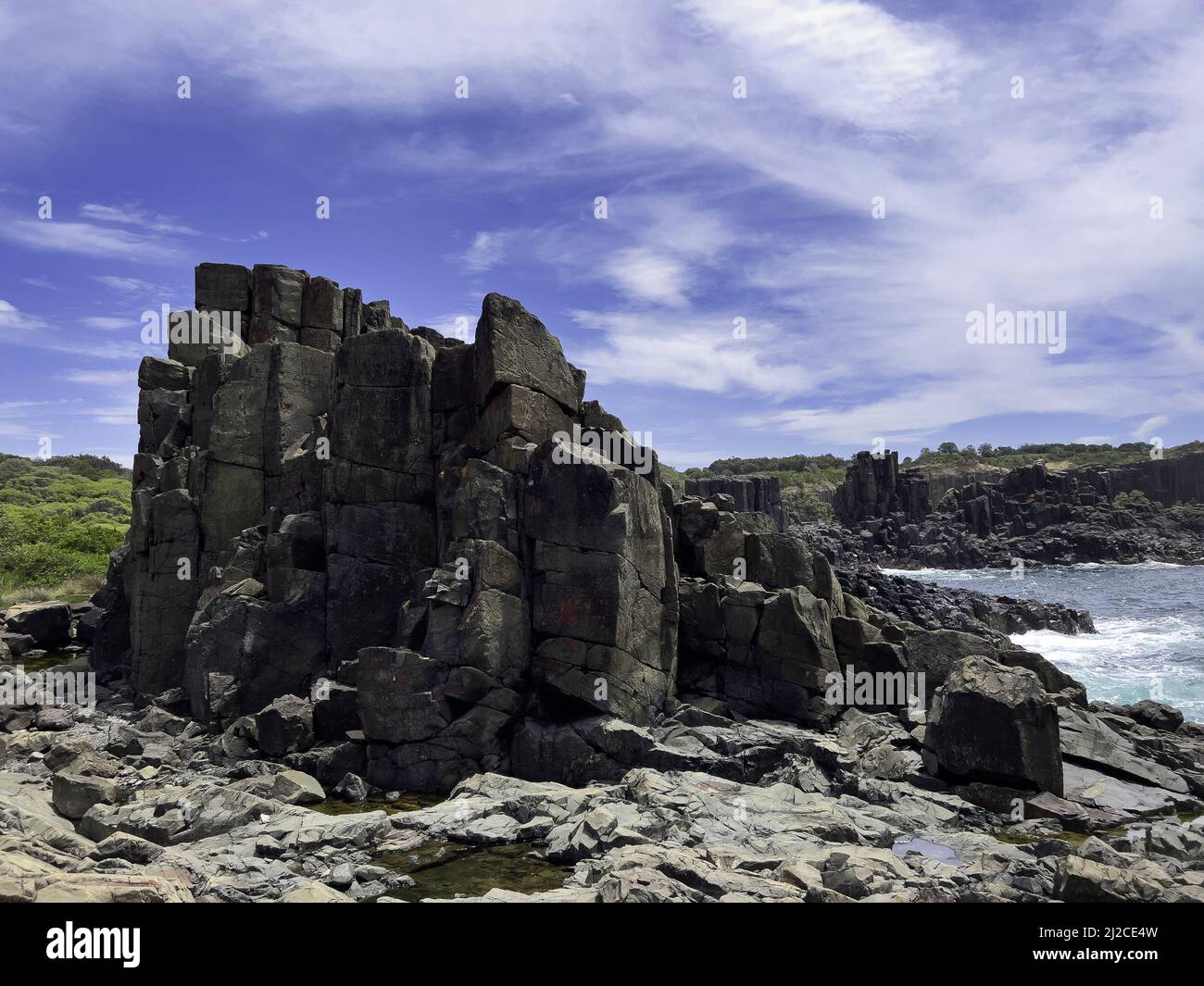 The landscape at Cathedral Rock, Kiama Australia Stock Photo - Alamy