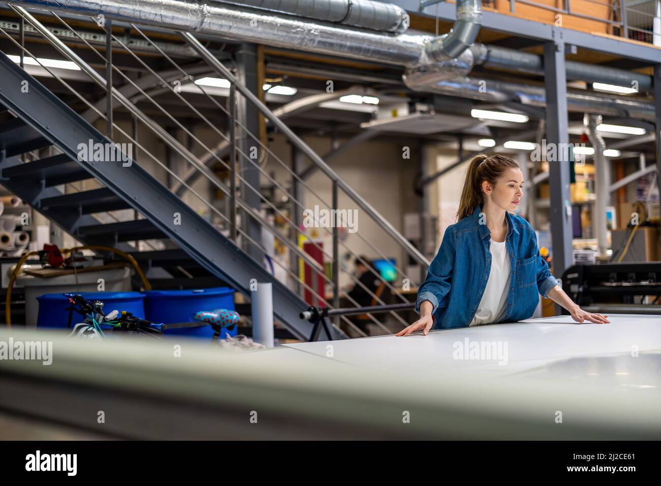 Woman working in printing hi-res stock photography and images - Alamy