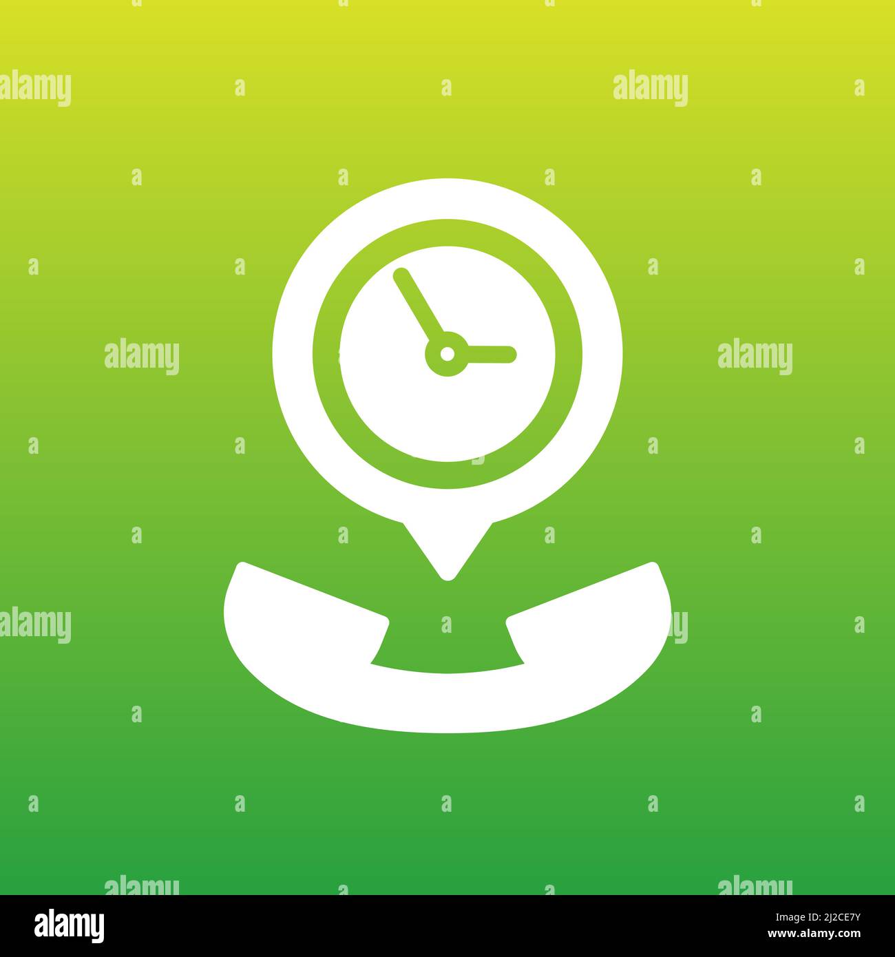 call duration vector icon for apps Stock Vector Image & Art - Alamy