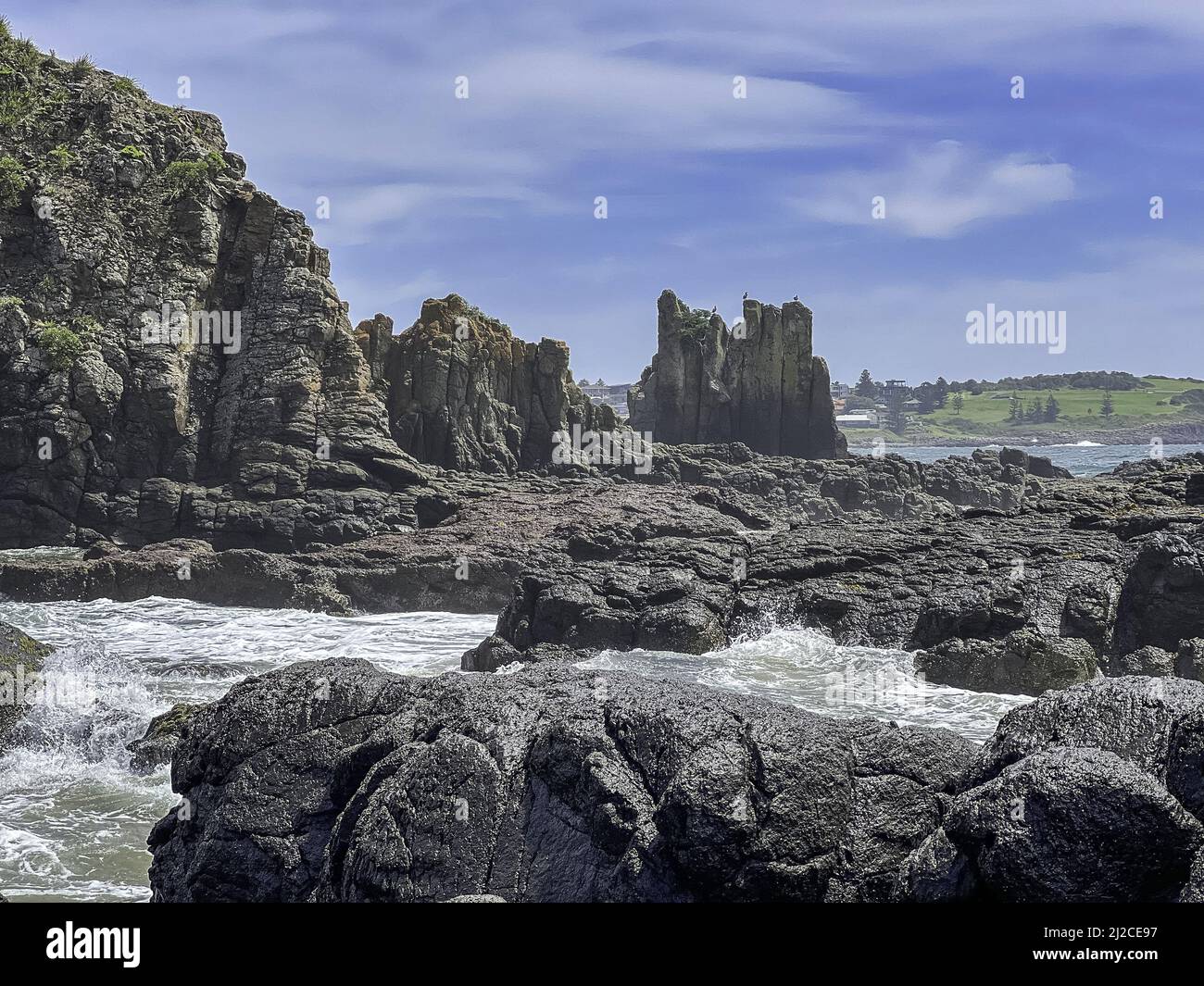 The landscape at Cathedral Rock, Kiama Australia Stock Photo - Alamy