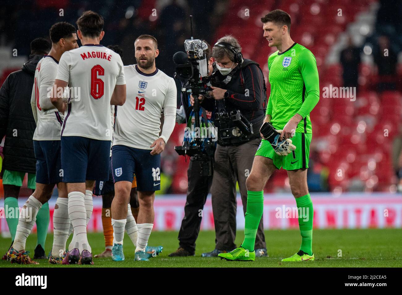 LONDON, ENGLAND - MARCH 29: Nick Pope of England during the ...