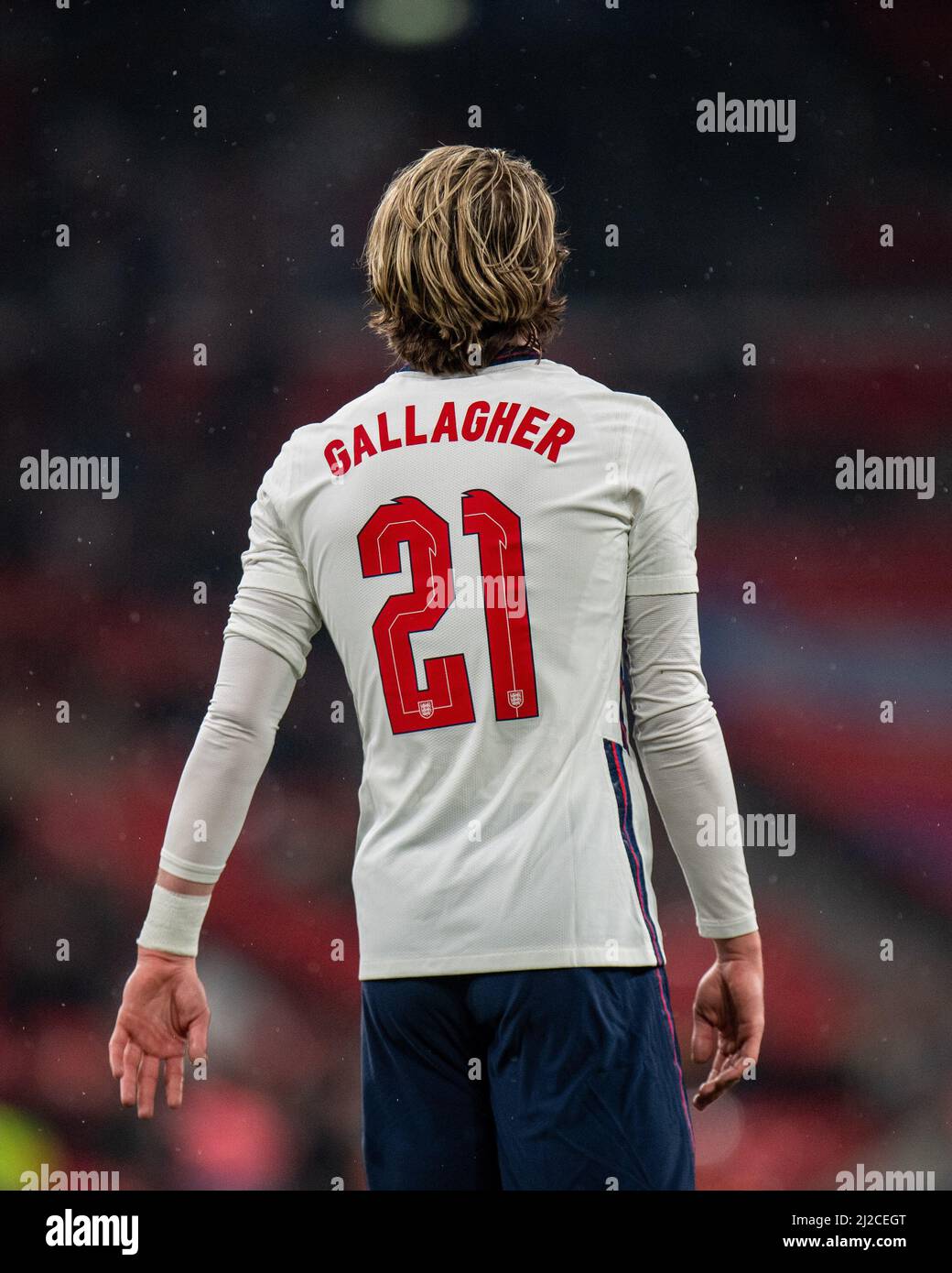 LONDON, ENGLAND - MARCH 29: Conor Gallagher of England during the ...