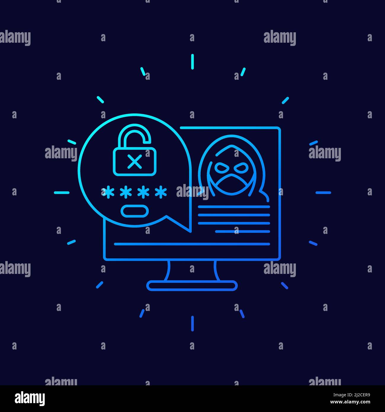 Cyber crime anonymous mask Stock Vector Images - Alamy