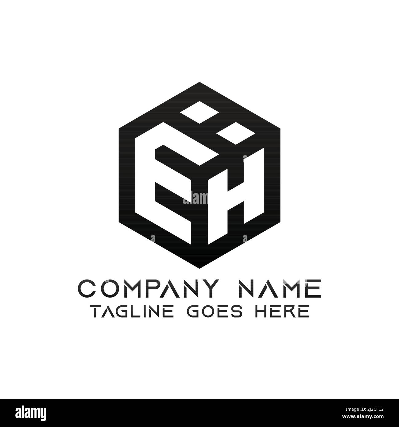 Eh logo design hi-res stock photography and images - Alamy