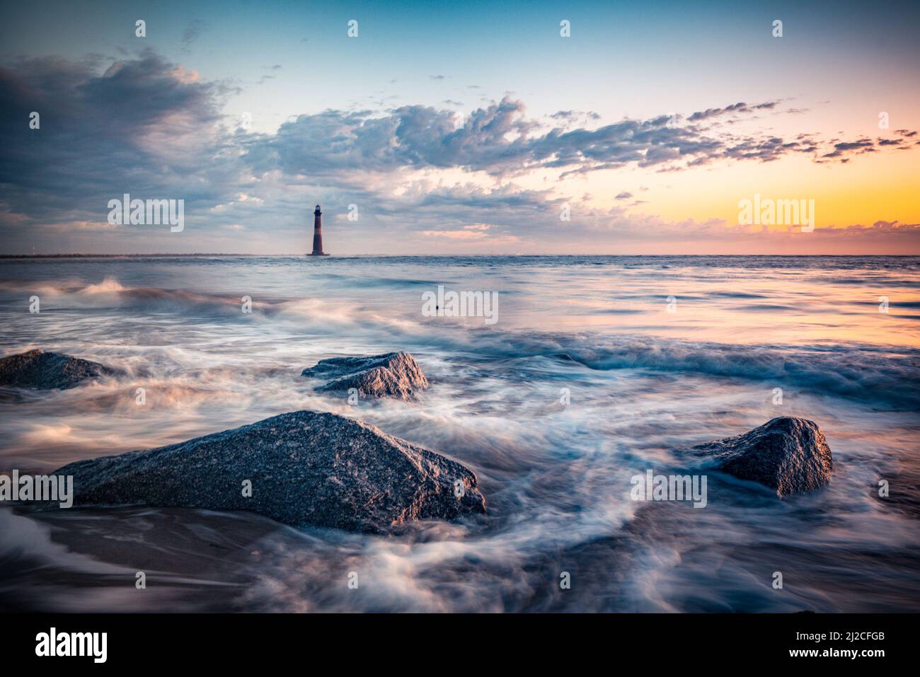 Colorful sunset ocean coast hi-res stock photography and images - Alamy