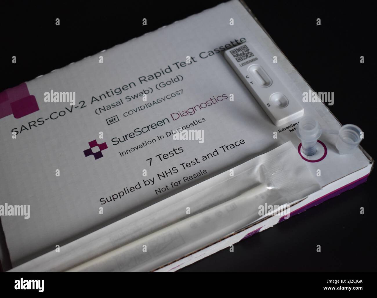 COVID-19 rapid lateral flow test. COVID test kit - SARS-CoV-2 Antigen ...