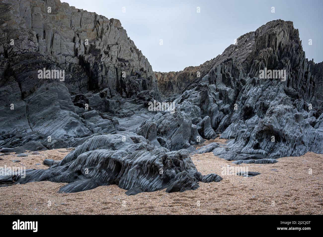 Devon slate rocks hi-res stock photography and images - Alamy