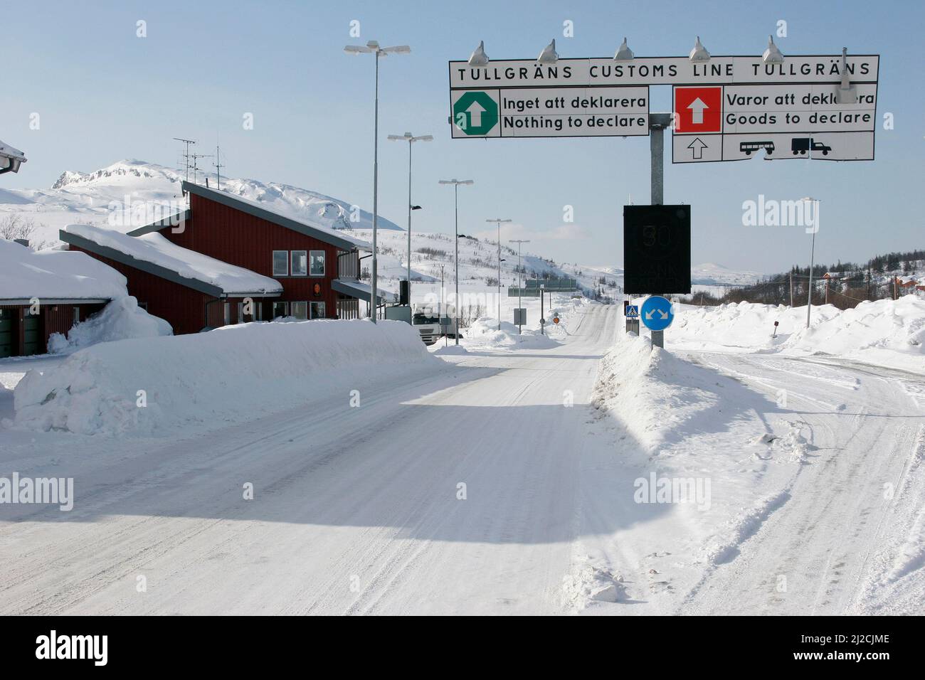 Tullstationen i Storlien Stock Photo - Alamy