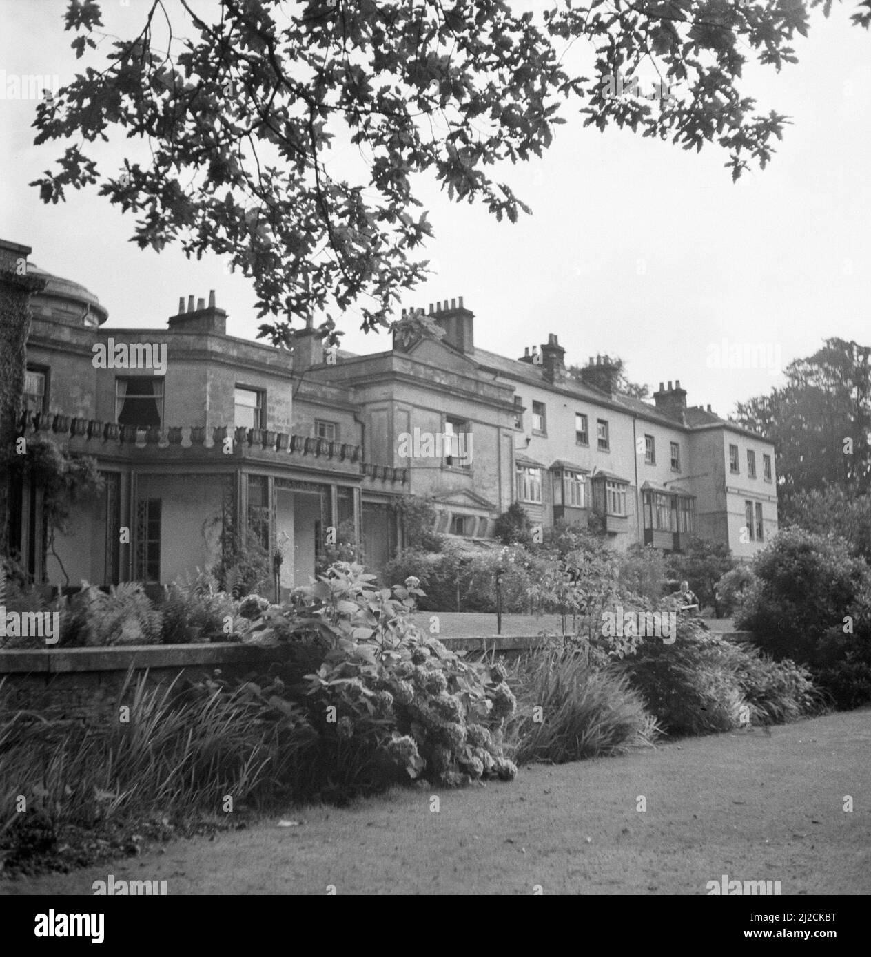 Hotel Storrs Hall at Lake Windermere in the Lake District ca. 1930s ...