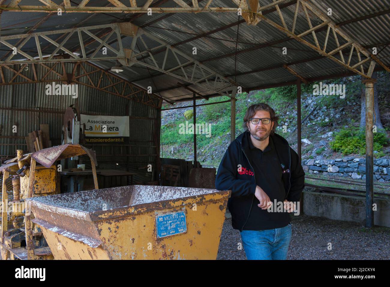 Darzo, Trento, Italy 25/05/2016: Emanuele Armani of the "La Miniera ...
