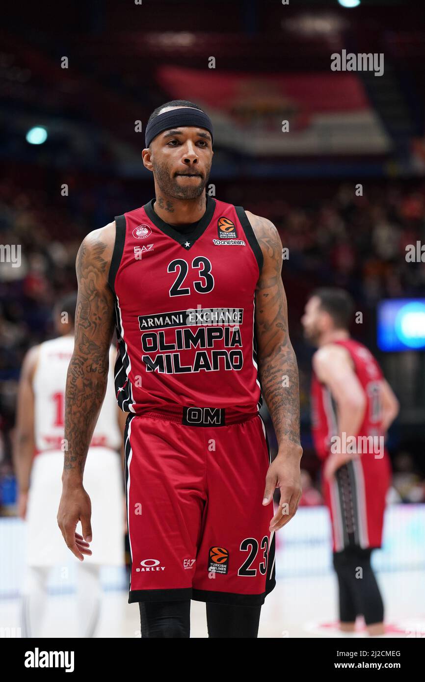 Mediolanum Forum, Milan, Italy, March 31, 2022, Malcolm Delaney (AX ...