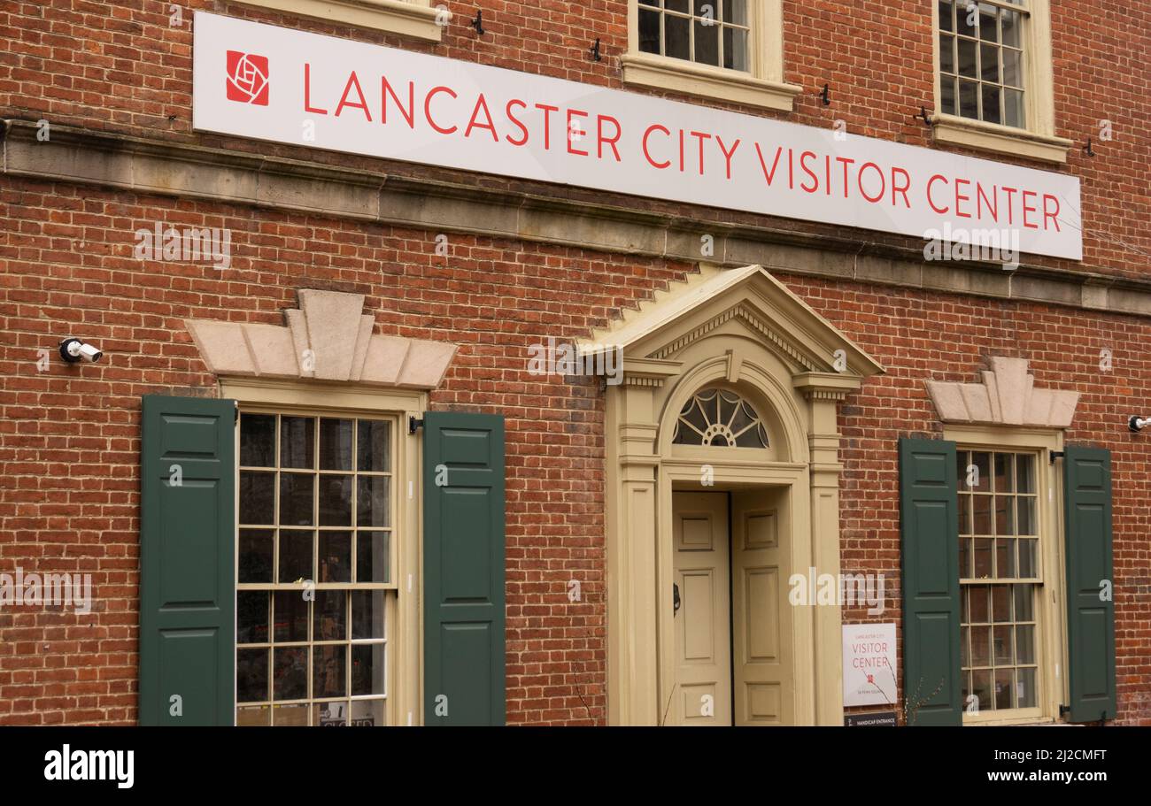 Lancaster city visitor center downtown Lancaster PA Stock Photo - Alamy