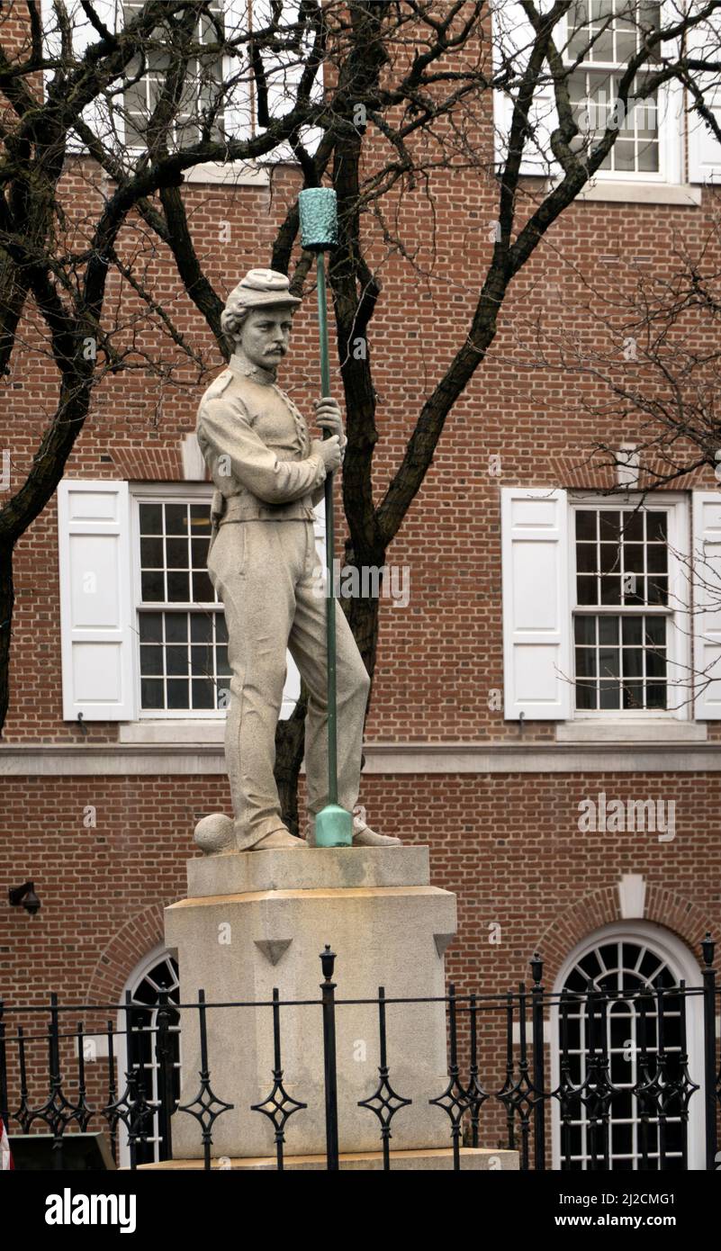 Soldiers and Sailors Monument in Penn Square Lancaster PA Stock Photo ...
