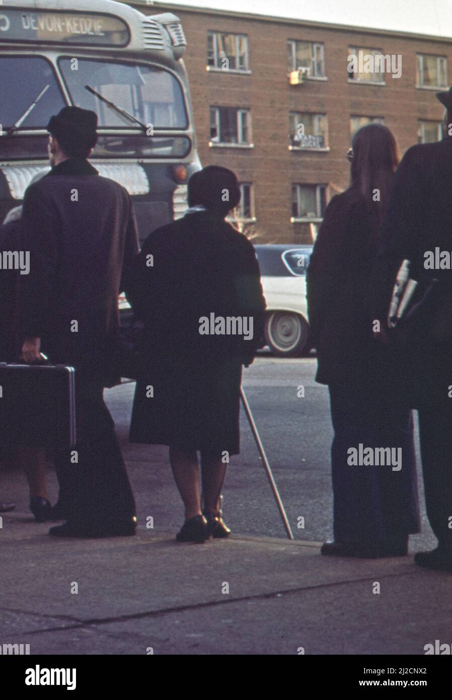 1970s cta bus stop hi-res stock photography and images - Alamy