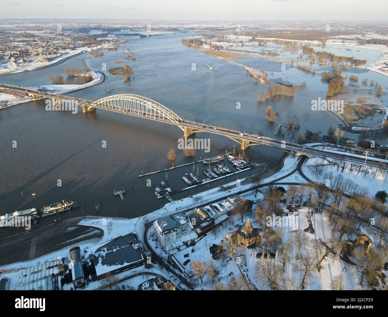 River waal aerial hi-res stock photography and images - Alamy