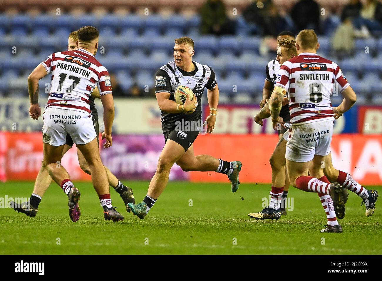 Jack Brown (20) of Hull FC in action Stock Photo - Alamy