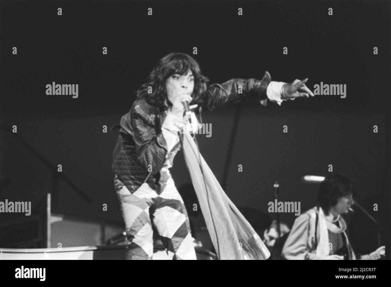Rolling Stones concert in Zuiderpark in The Hague , Mick Jagger in ...