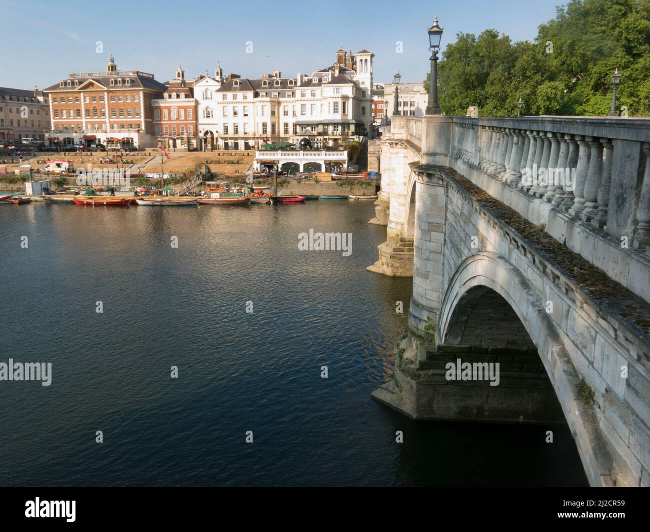 historic Richmond Bridge, Richmond-on-Thames, Surrey, England Stock ...