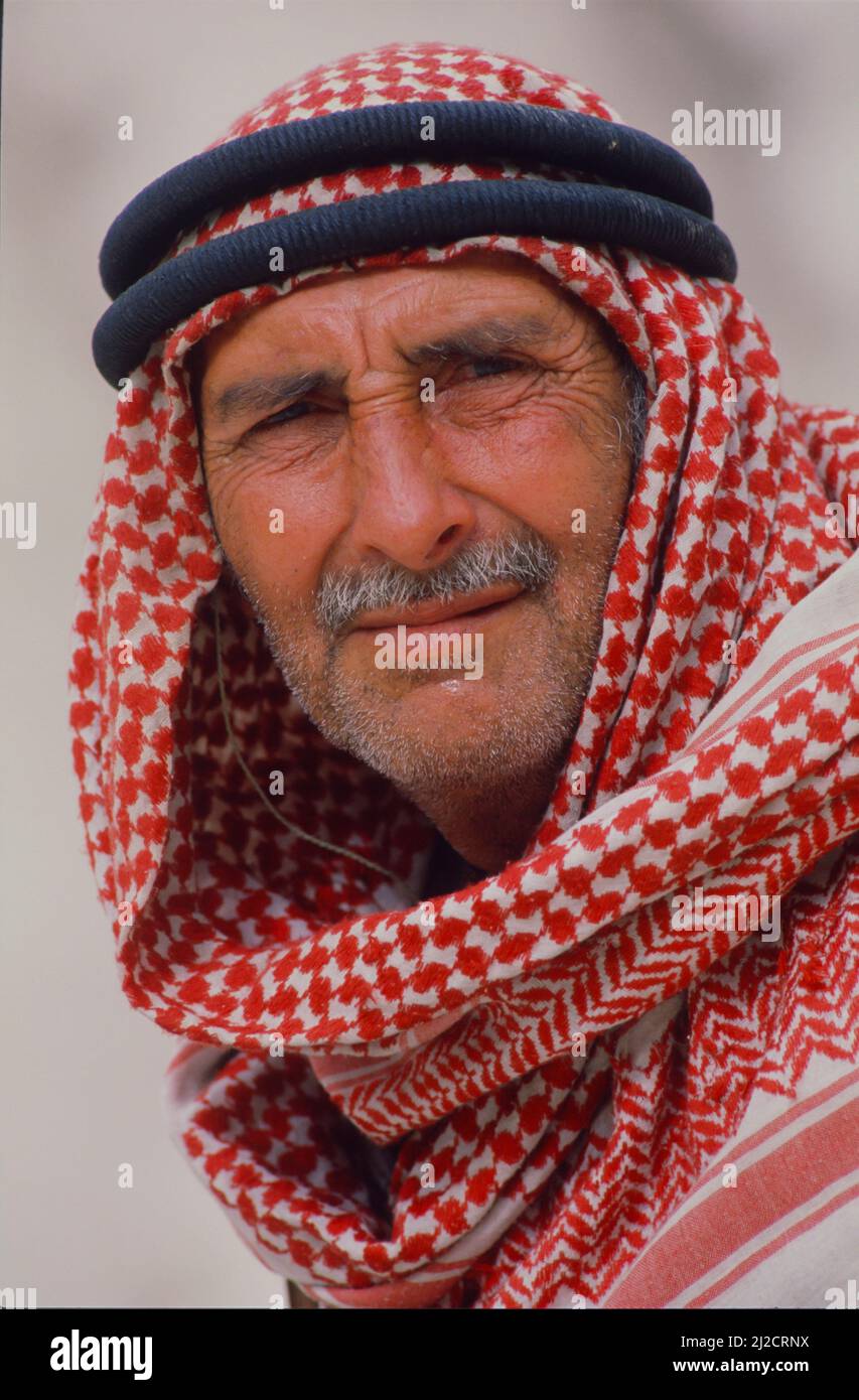 Portrait of a Jordanian Amman Jordan in 1991 Stock Photo - Alamy