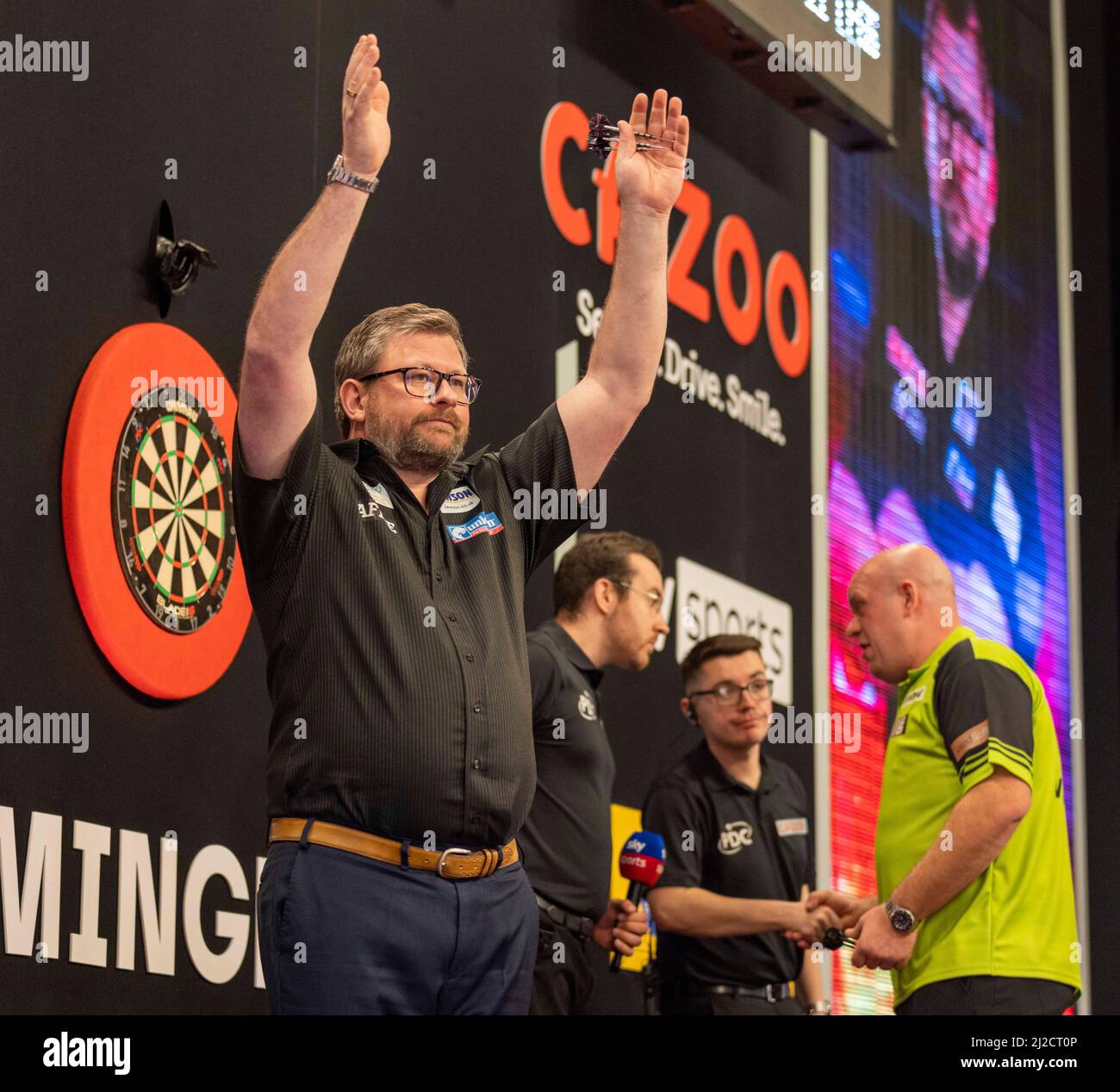 31st March 2022 ; Utilita Arena, Birmingham, England: PDC Darts ...