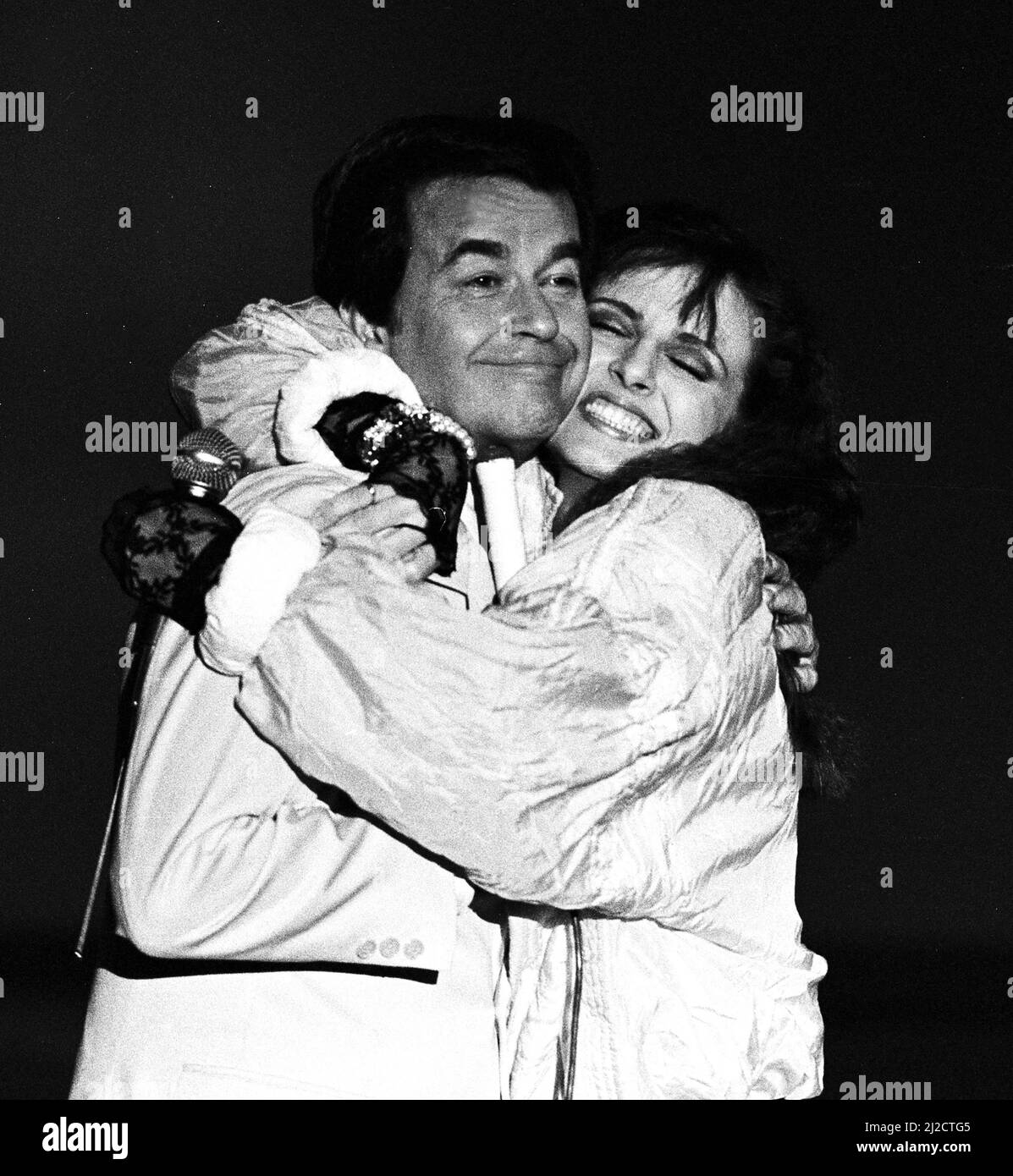 Deborah Allen & Dick Clark at American Bandstand, 1985 Credit: Ron ...