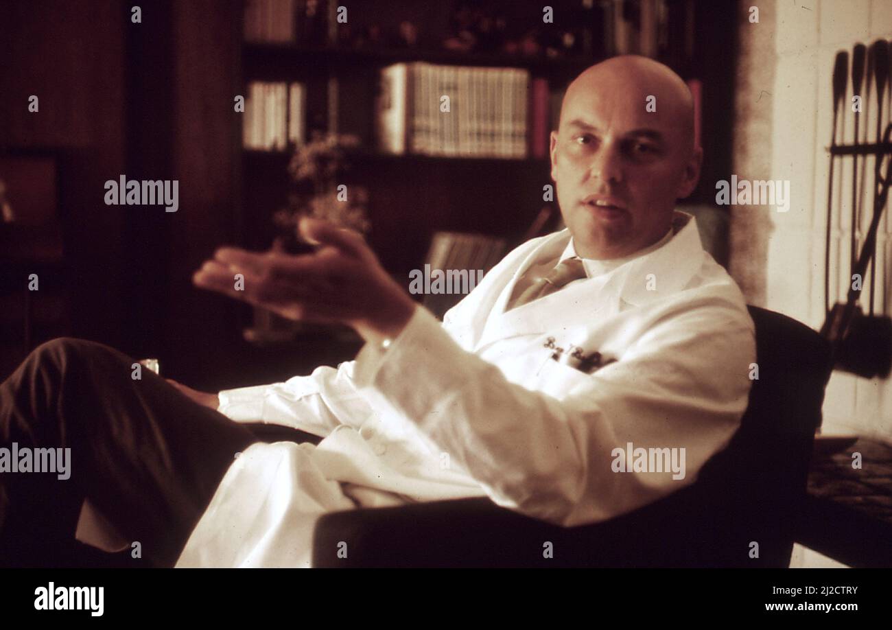 Dr. Ben V. Branscomb of the respiratory control center ca. 1972 Stock ...