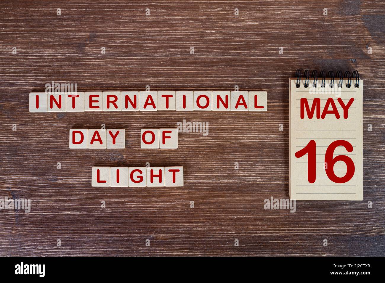 The celebration of the International Day of Light the May 16 Stock ...