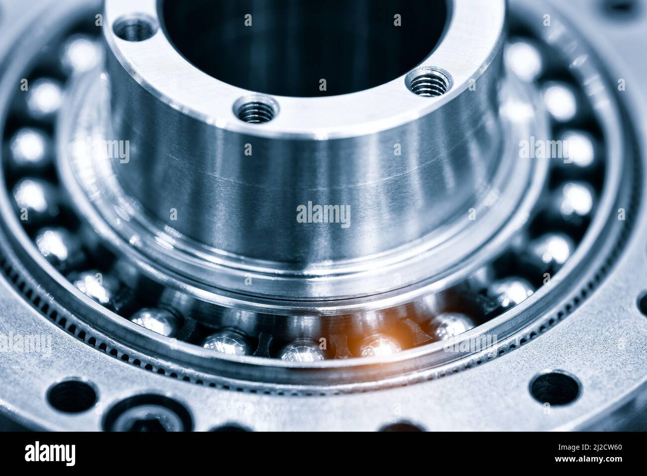 Close ball bearing, industry concept Stock Photo - Alamy
