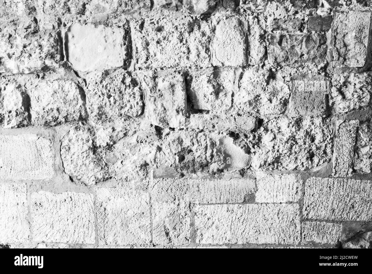 Stone wall from big stones. Old stone wall background texture. A ...