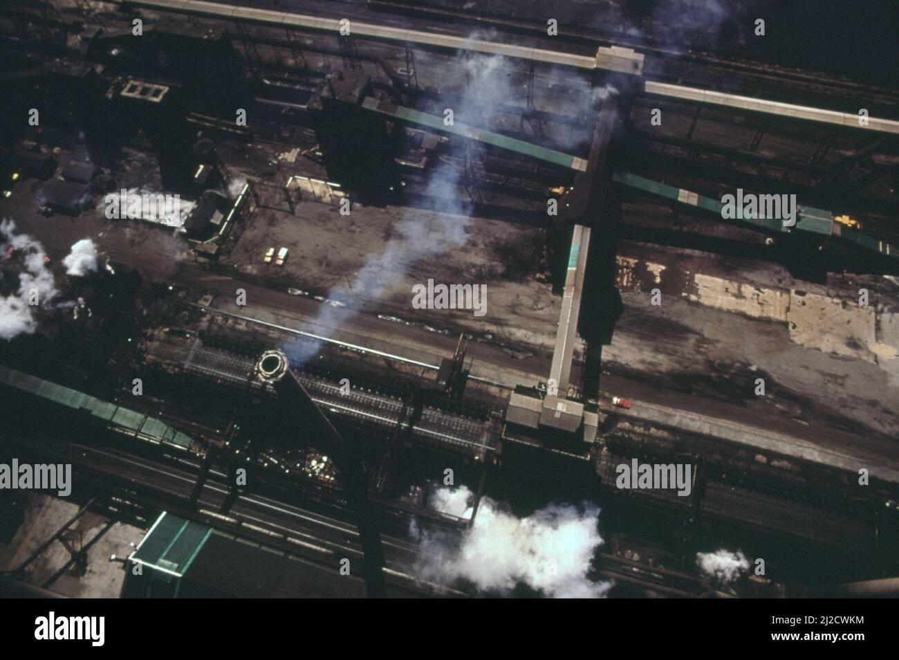 Aerial view of U.S. Steel ca. 1973 Stock Photo - Alamy