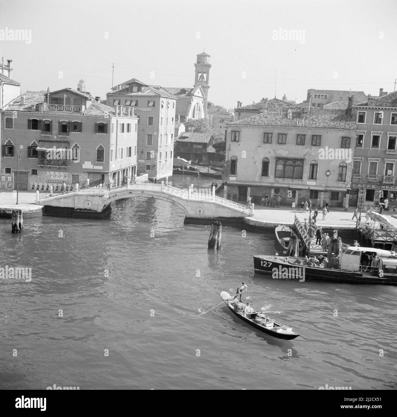 Venice photographed from the ship Esperia ca: May 1953 Stock Photo - Alamy