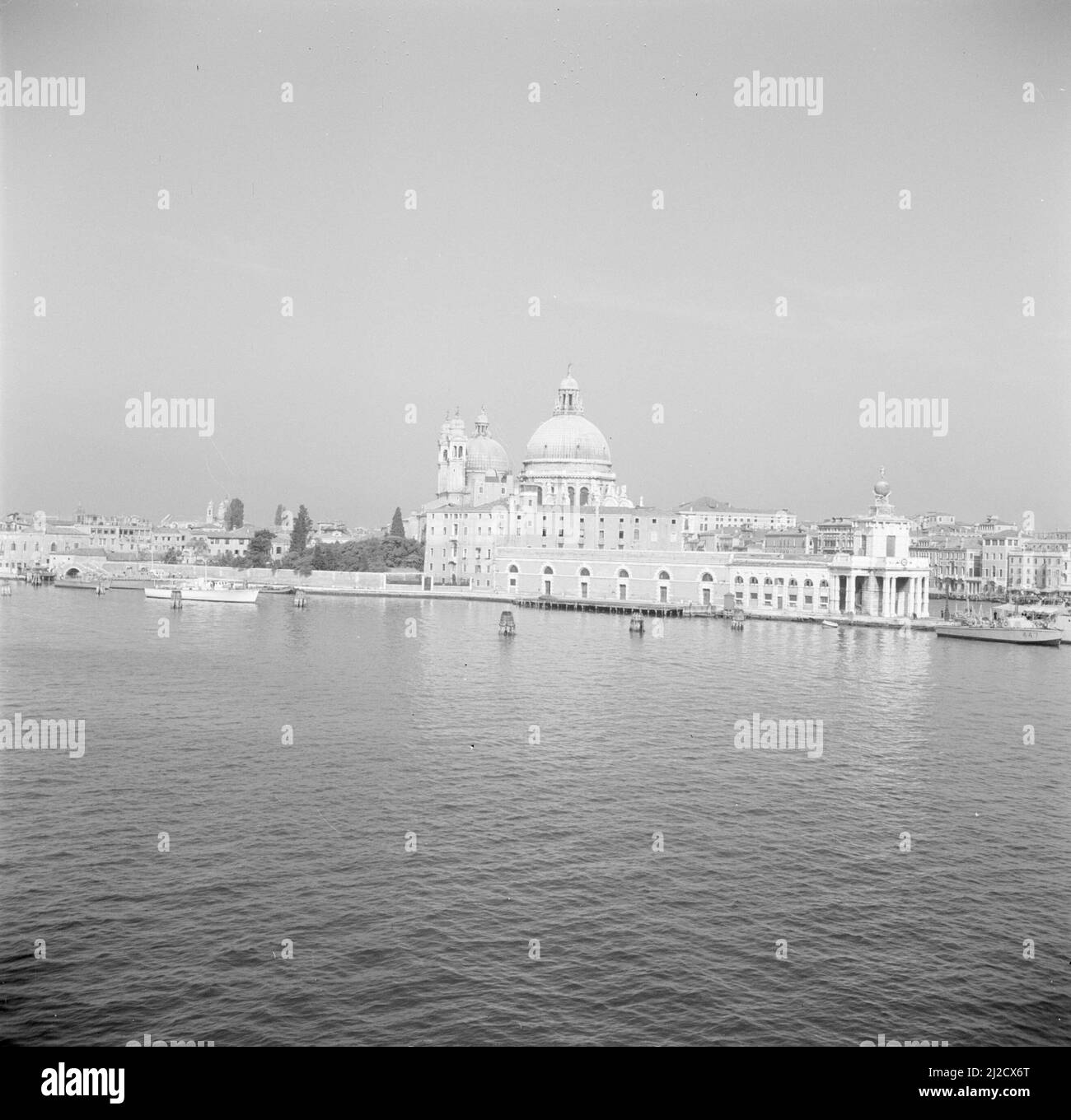 Venice. The church S. Maria della Salute photographed from the ship ...