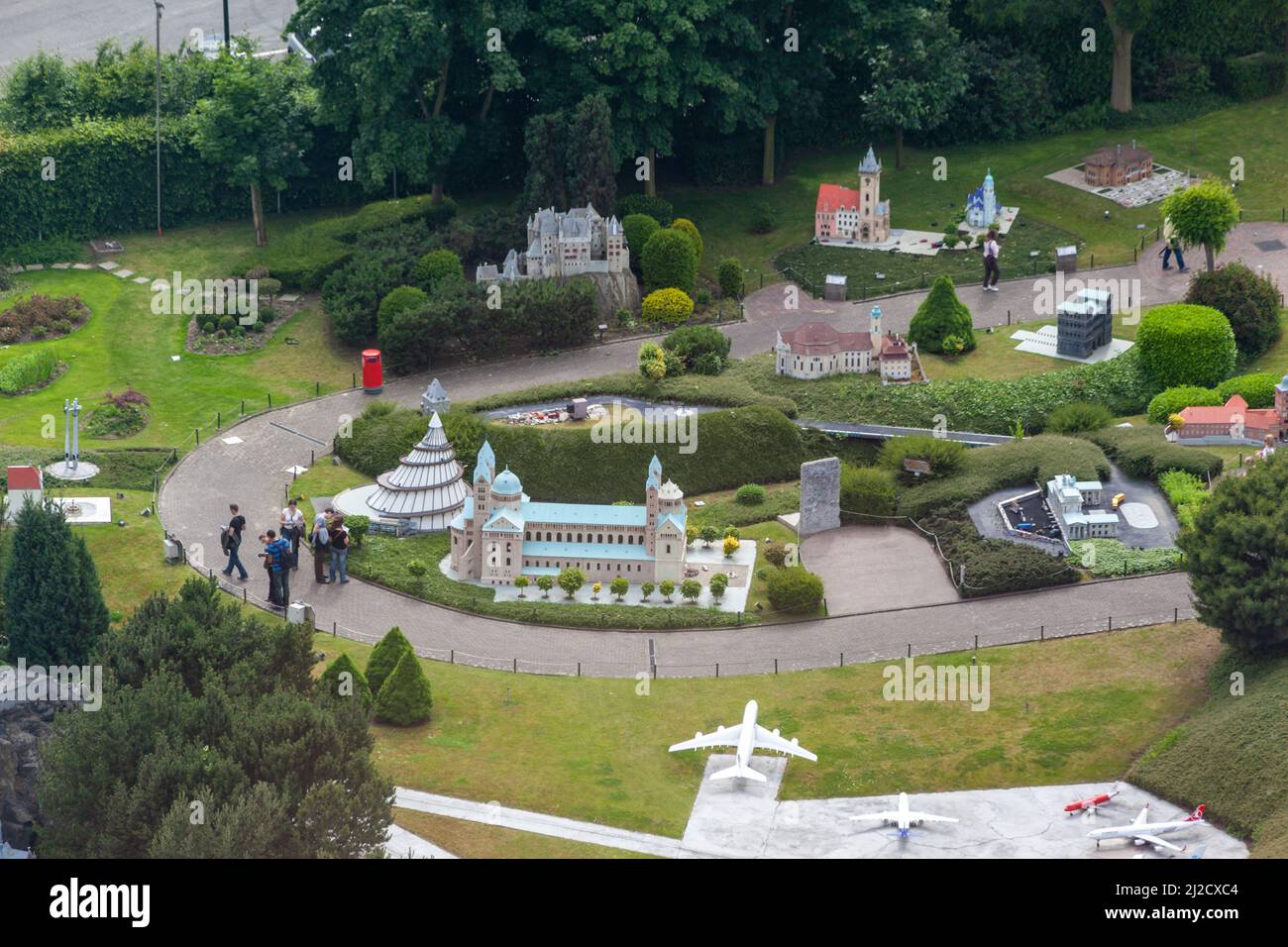 The famous Mini-Europe miniature historical European buildings park in ...