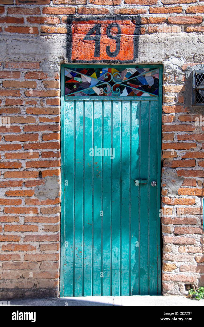 Colourful brickwork mexico hi-res stock photography and images - Alamy
