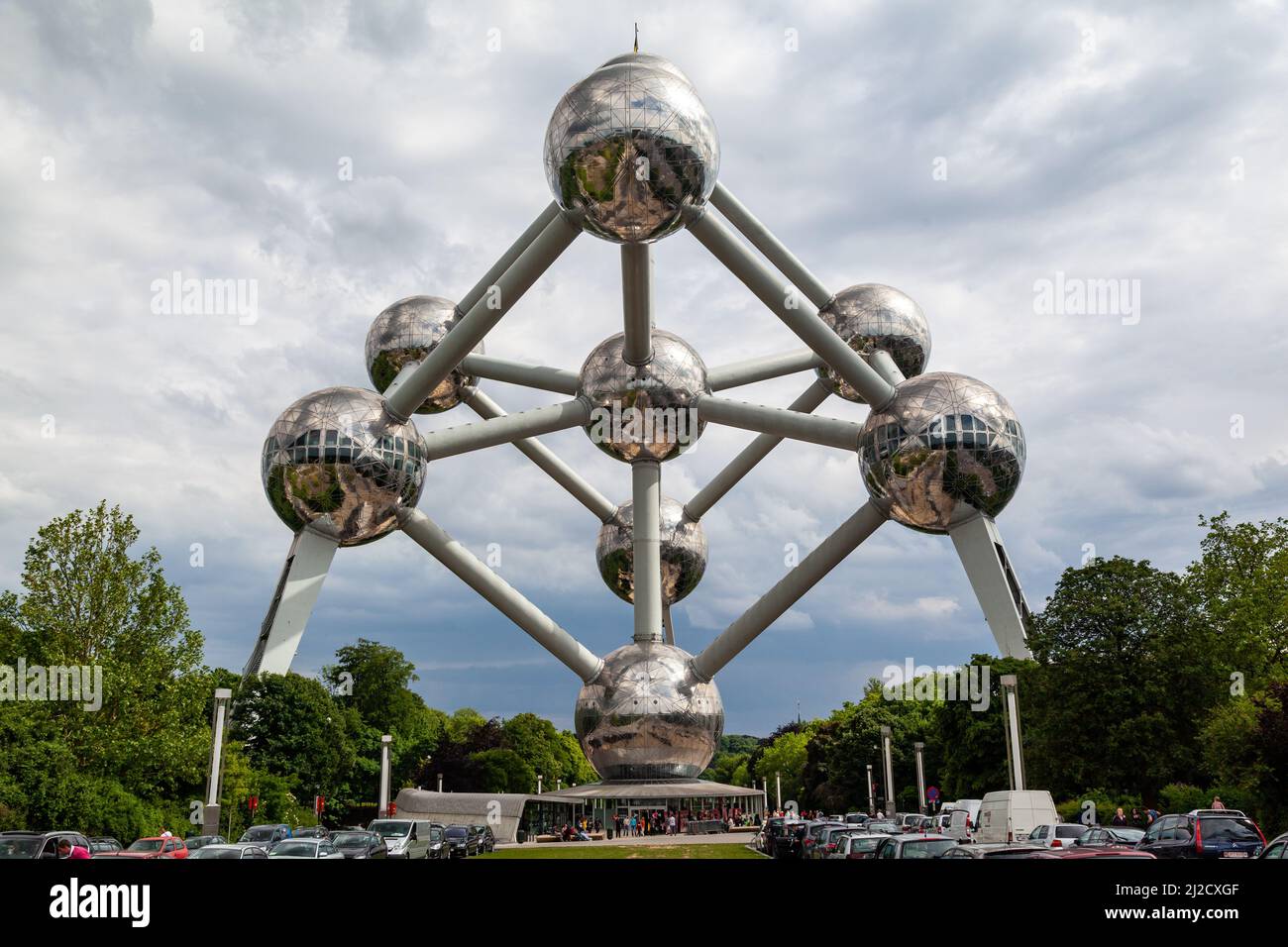 The famous metal Atomium landmark in Brussels, Belgium Stock Photo - Alamy