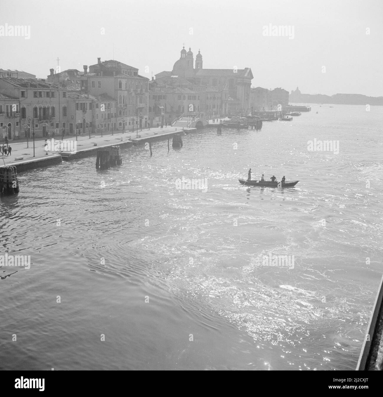 Venice photographed from the ship Esperia ca: May 1953 Stock Photo - Alamy
