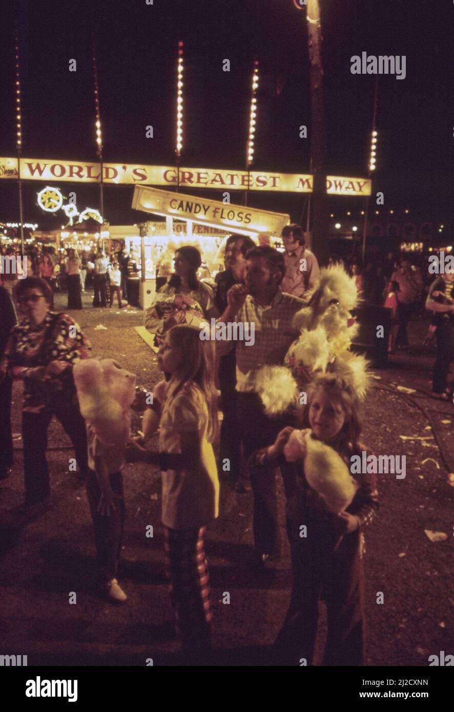 Midway at the Alabama State Fair ca. 1972 Stock Photo - Alamy