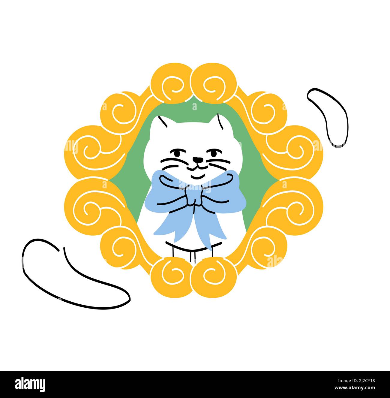 Golden photo frame in Stock Vector Images - Alamy