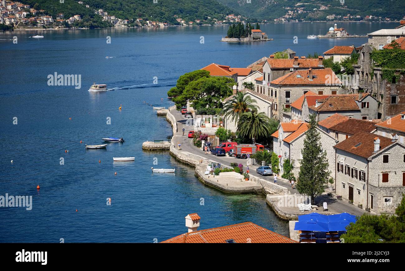 Perast Village of Kotor Bay, Montenegro Stock Photo - Alamy