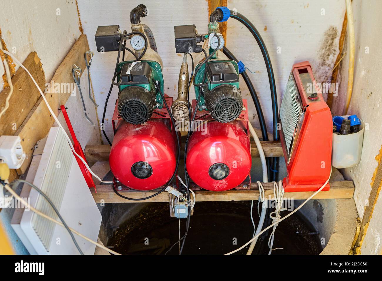 Pumping station in rural to supply water in buildings with pressure ...