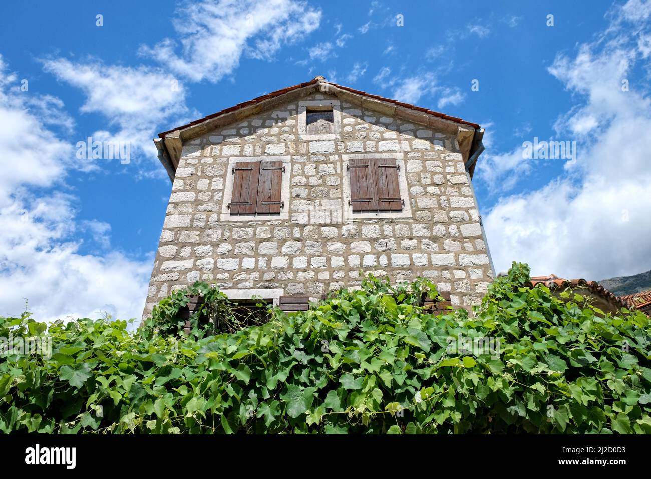 old traditional stone house in Montenegro Stock Photo - Alamy
