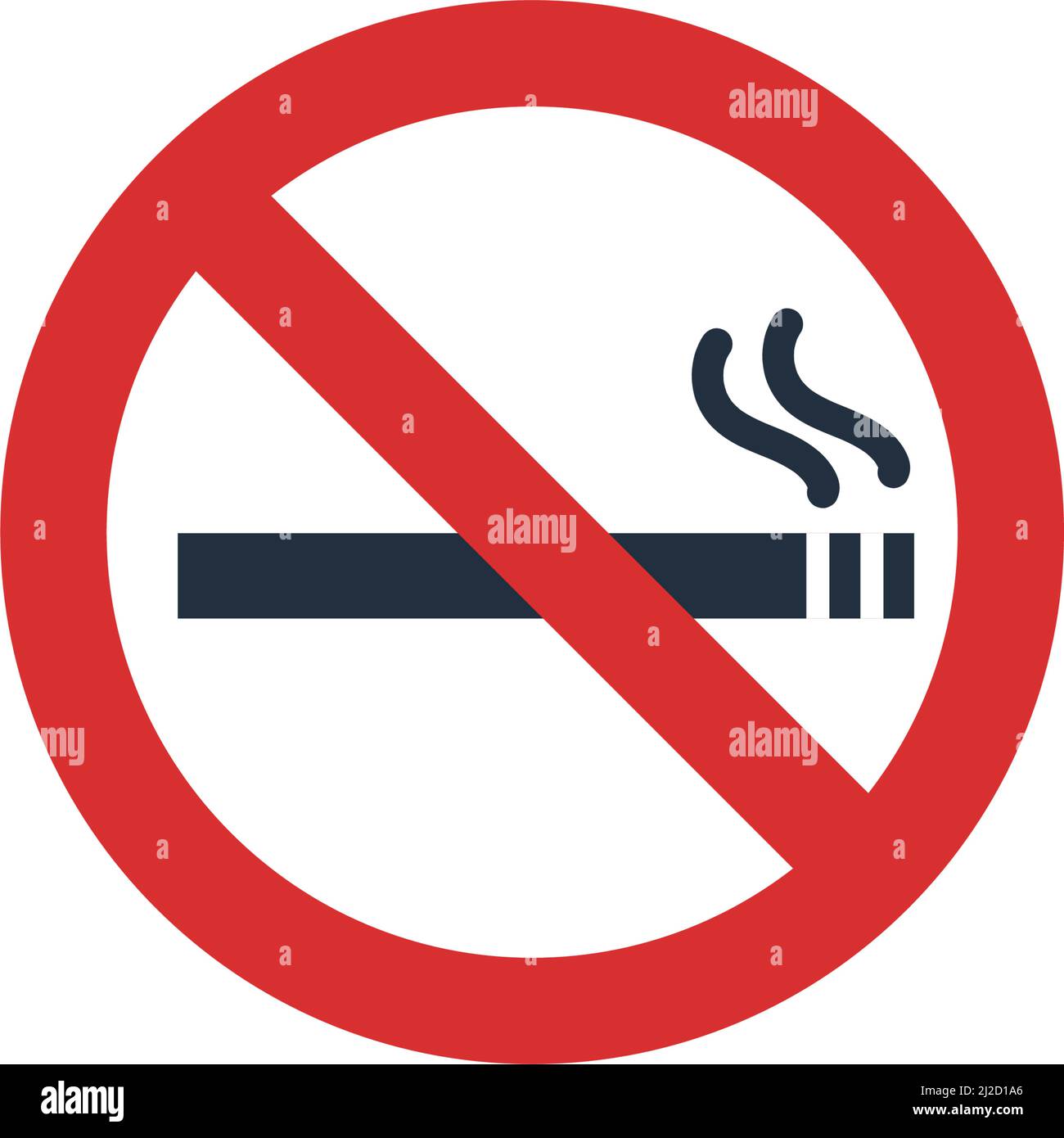 No smoking signal, symbol Icon. Vector Illustrator Stock Vector Image ...