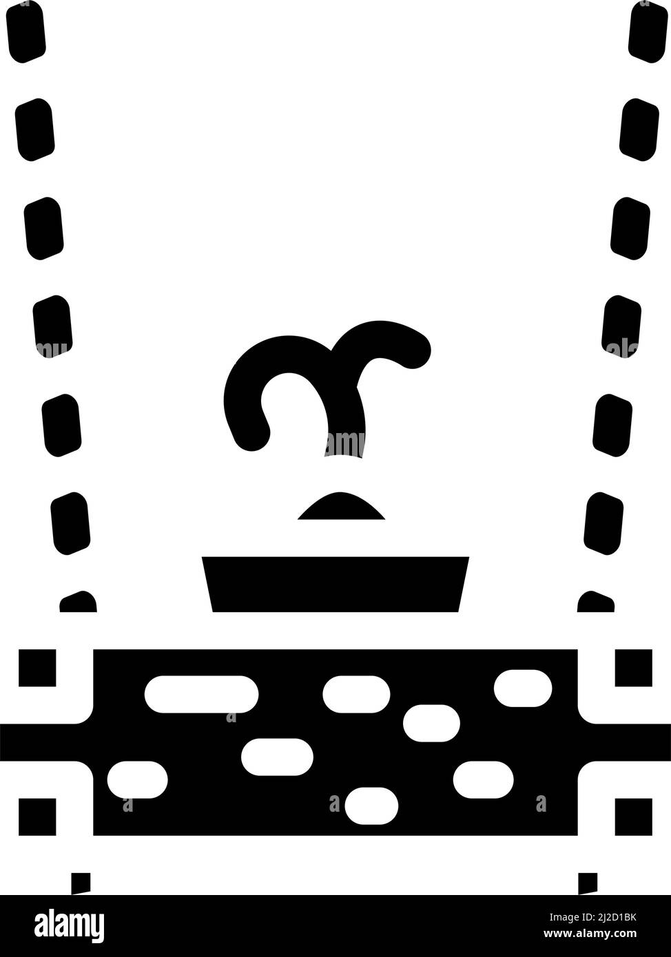 hanging planter box glyph icon vector illustration Stock Vector Image ...