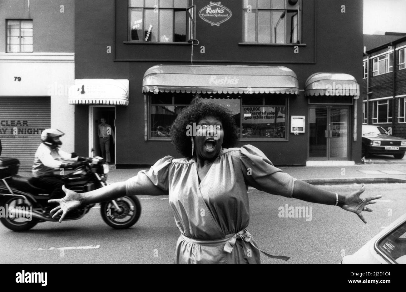 Rustie Lee outside her new restaurant in Hurst Street, Birmingham. 11th ...