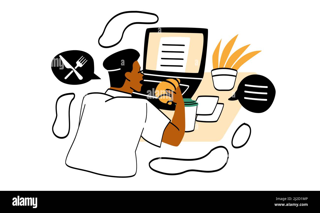 Coworker eating Stock Vector Images - Alamy