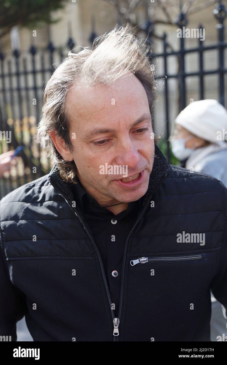 Paris, France. 9th Mar, 2022, Philippe Candeloro attends Jean-Pierre ...