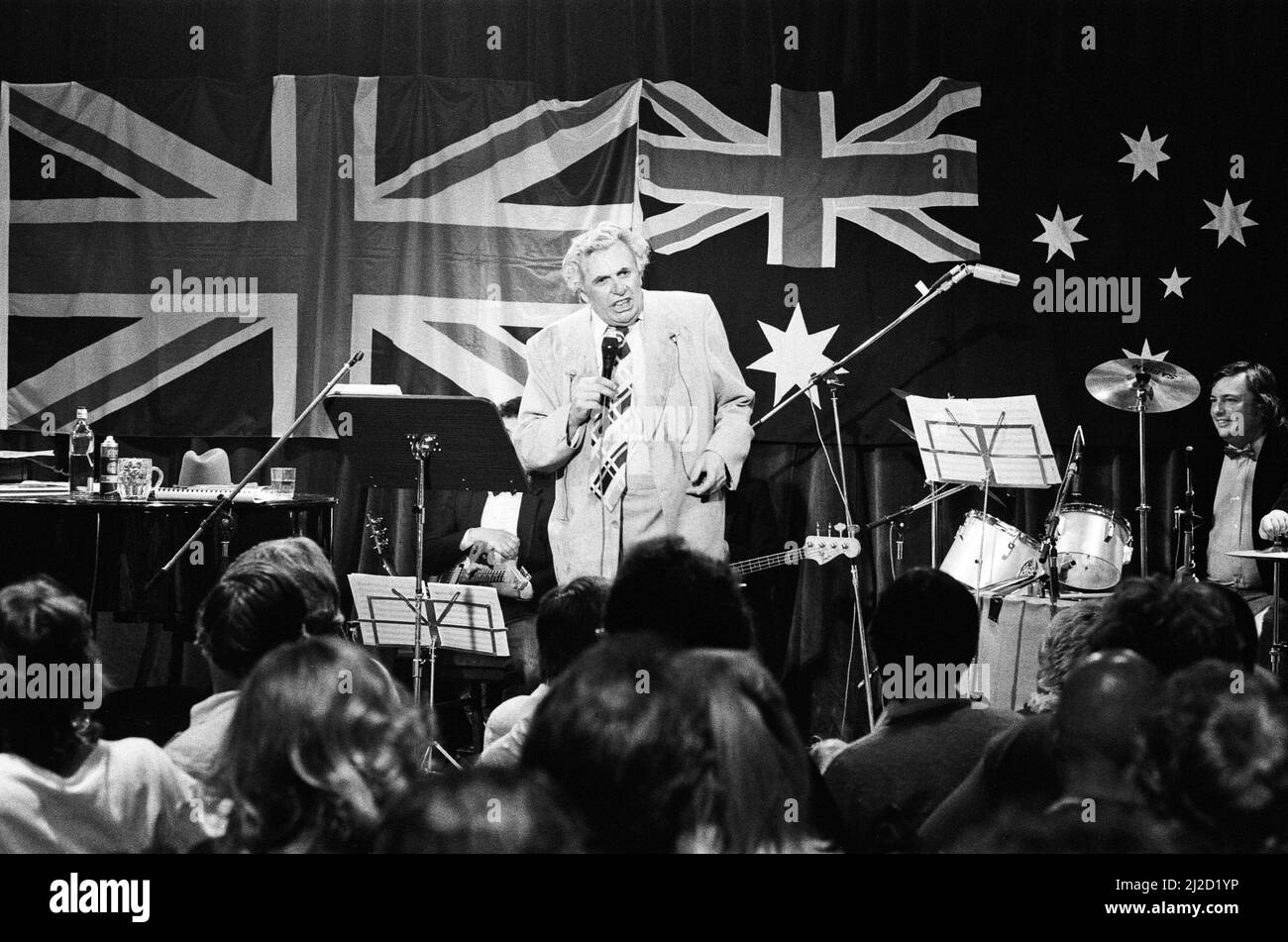 Barry Humphries in character as Sir Les Patterson. 19th June 1985 Stock ...