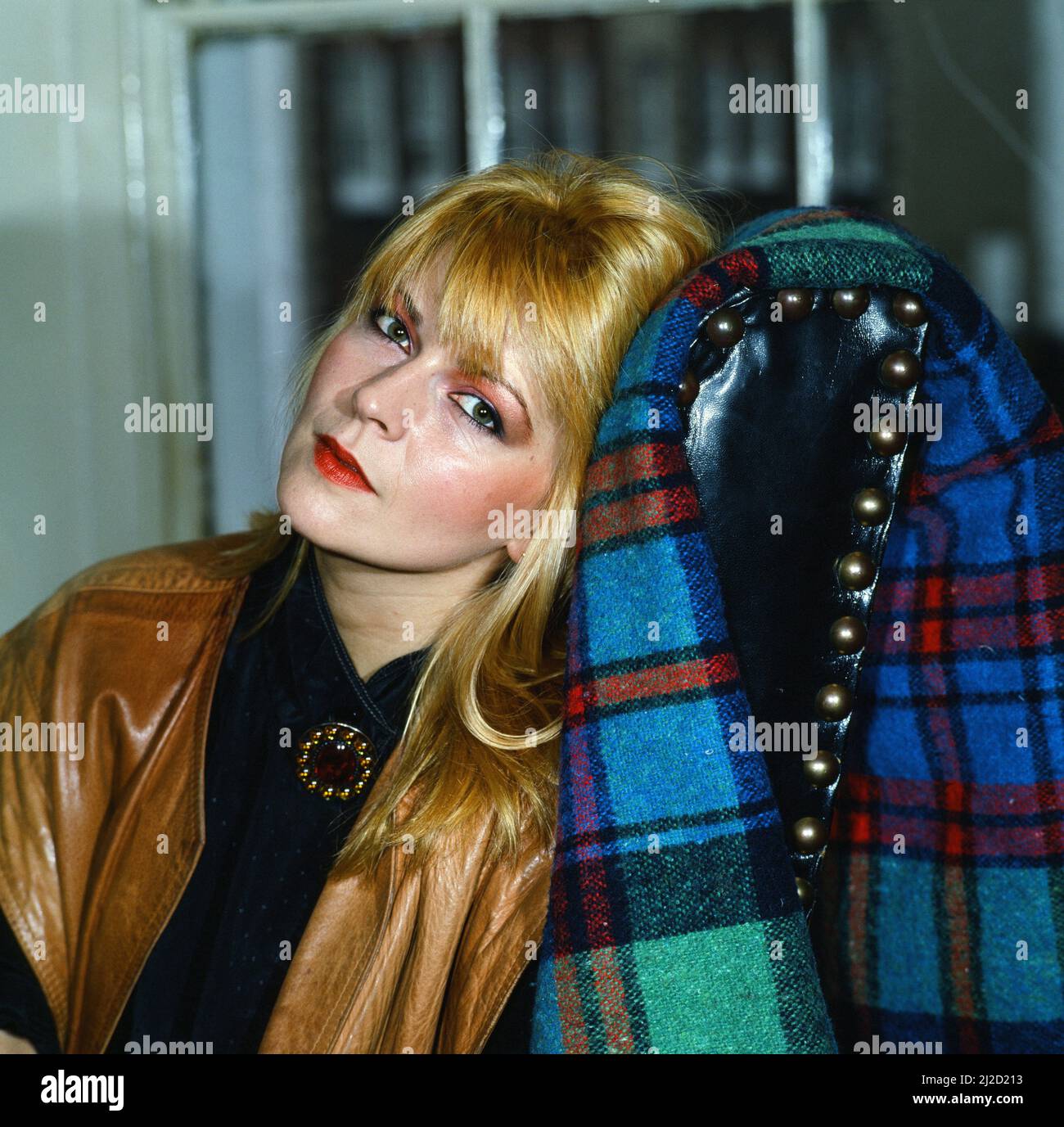 Singer and actress Toyah Willcox. October 1986 Stock Photo - Alamy