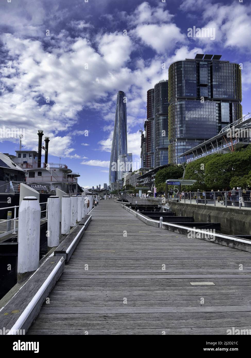 The Barangaroo buildings and King Street wharf, Sydney Australia Stock ...